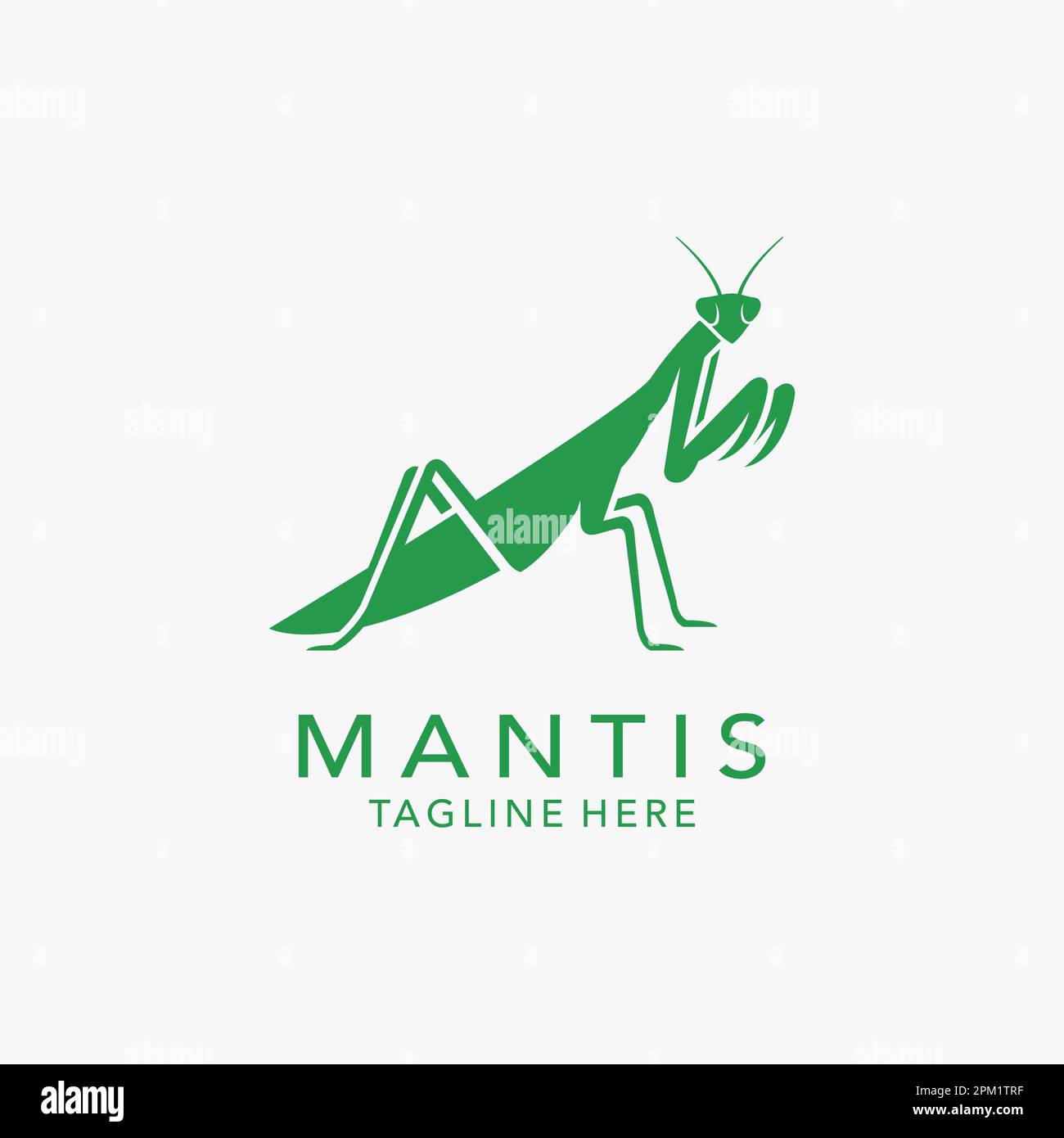 Mantis insect logo design Stock Vector Image & Art - Alamy