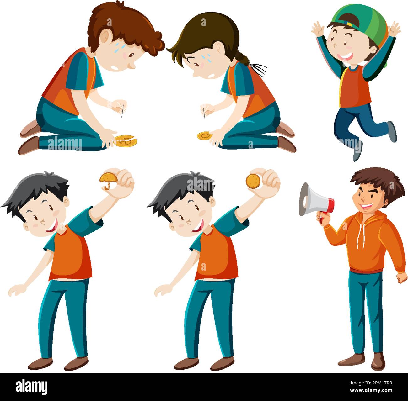 Playground kids character set illustration Stock Vector Image & Art - Alamy