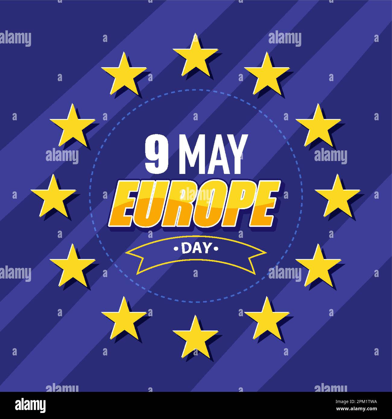 Happy Europe Day Vector Design for Banner or Poster illustration Stock ...