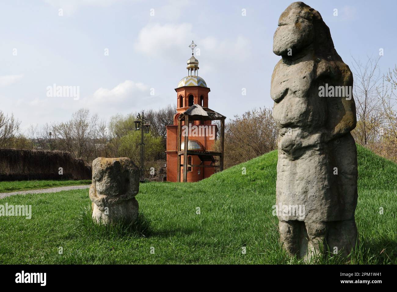 Ancient Scythian stone statues (IX-XIII centuries) also known as stone ...