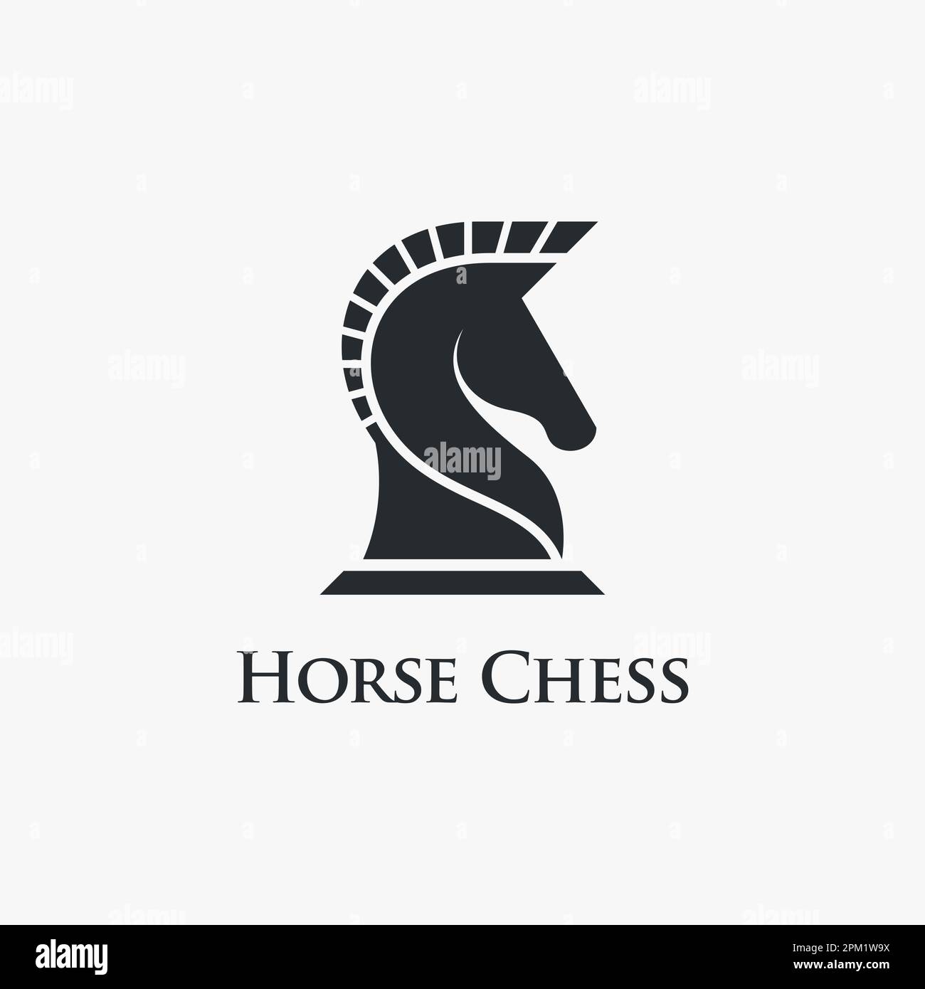 Horse chess logo design Stock Vector Image & Art - Alamy