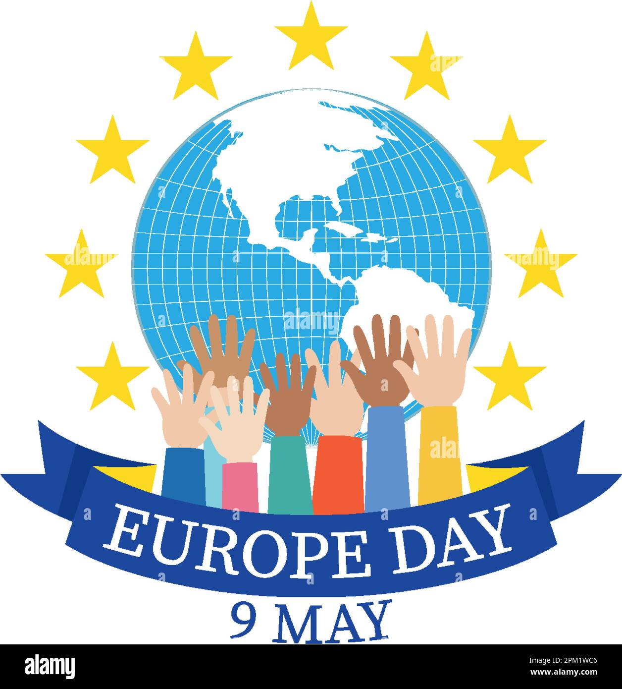 Happy Europe Day Vector Design for Banner or Poster illustration Stock ...