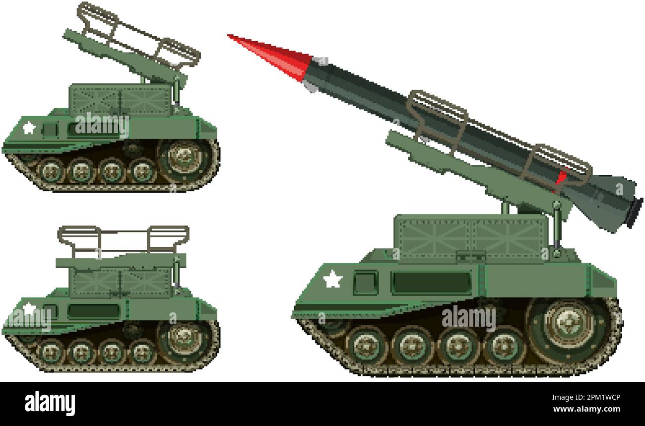 Military missile launcher vector illustration Stock Vector Image & Art ...