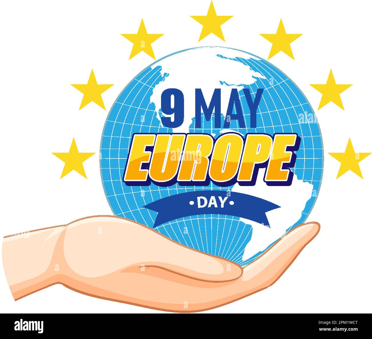 Happy Europe Day Vector Design for Banner or Poster illustration Stock ...