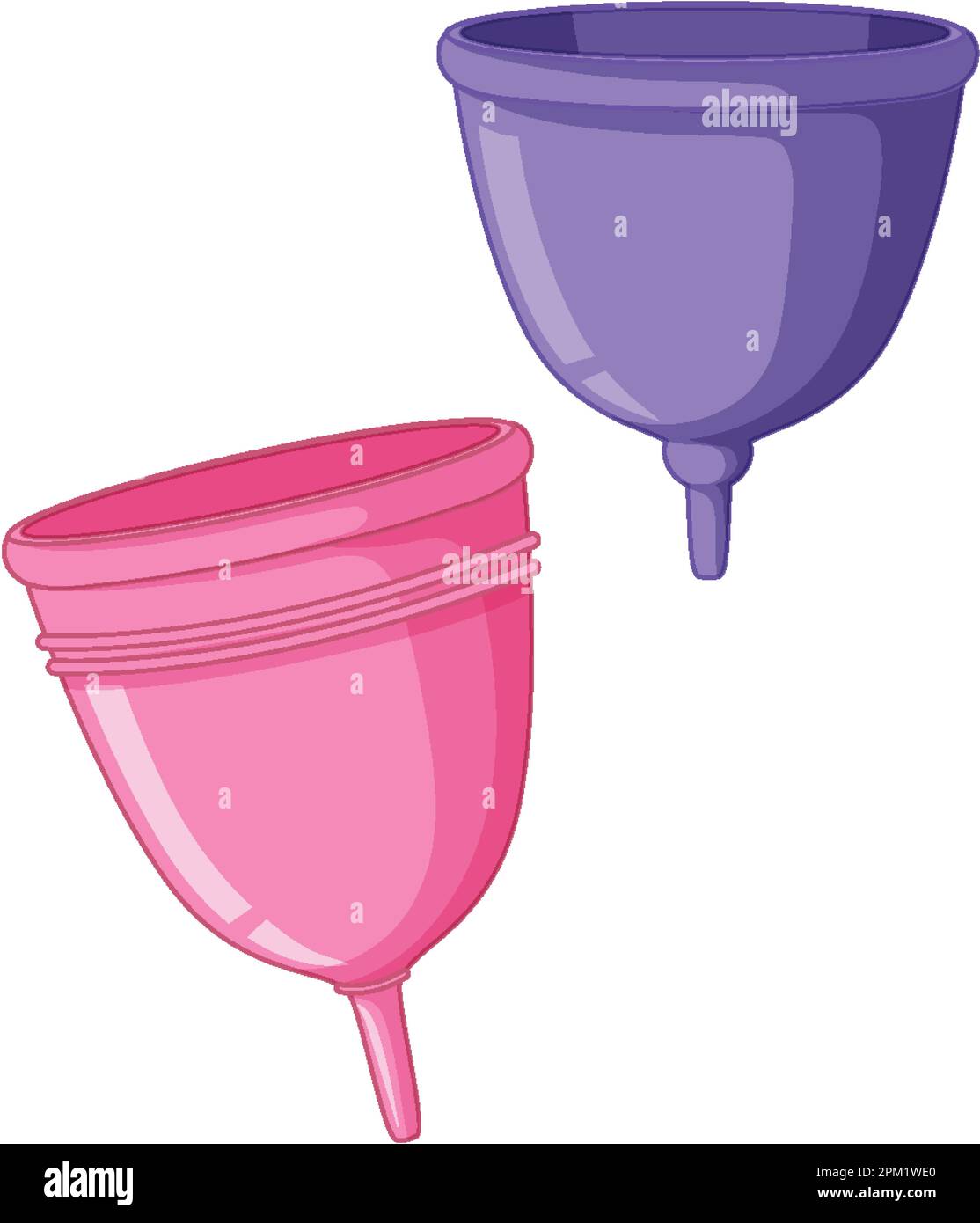 Menstrual Cup Isolated on White Background illustration Stock Vector ...