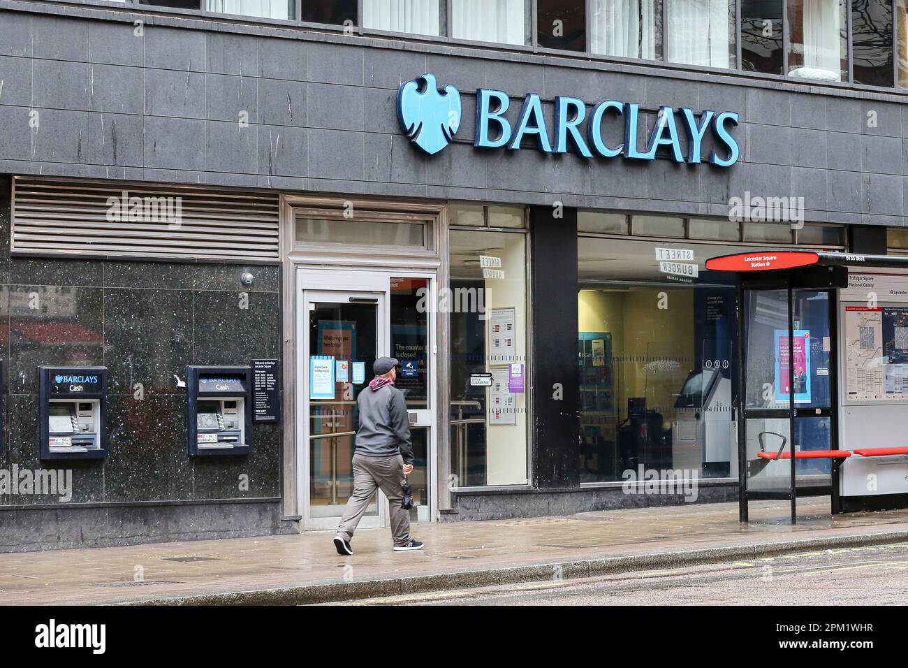 London, UK. 10th Apr, 2023. A branch of Barclays Bank seen in central ...