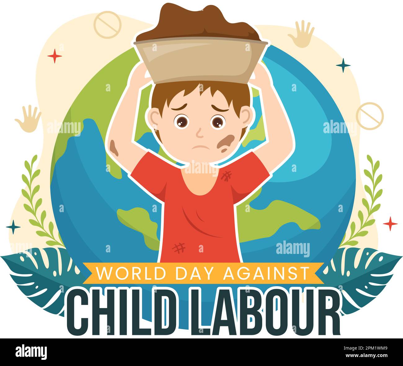 Stop Child Labour Poster For Kids World Day Against Child Labour