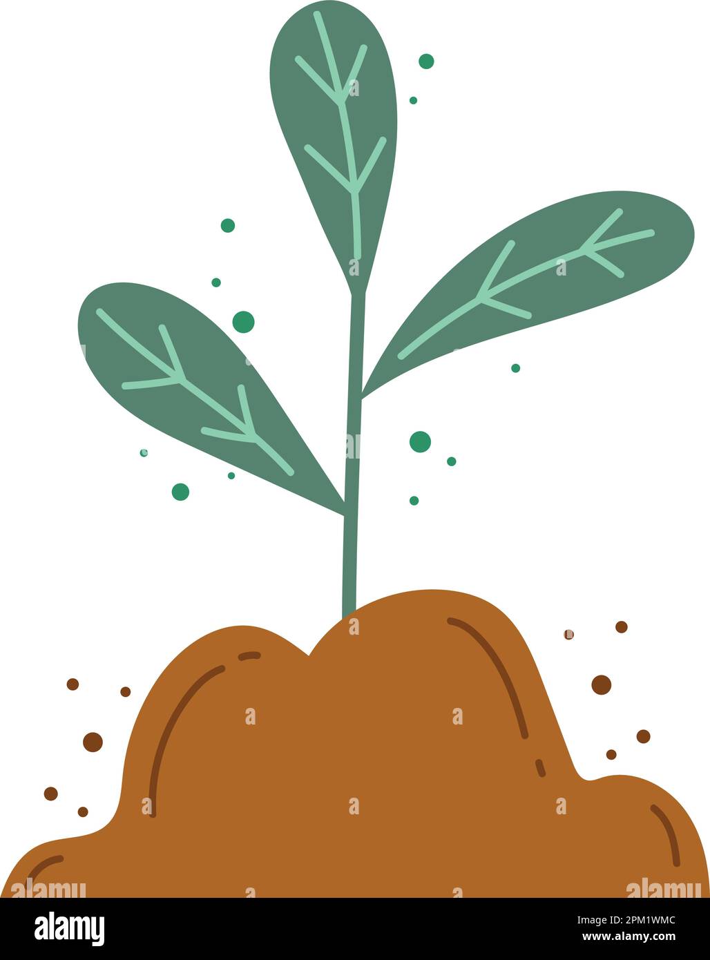 Growing plant nature growth and development Stock Vector Image & Art ...