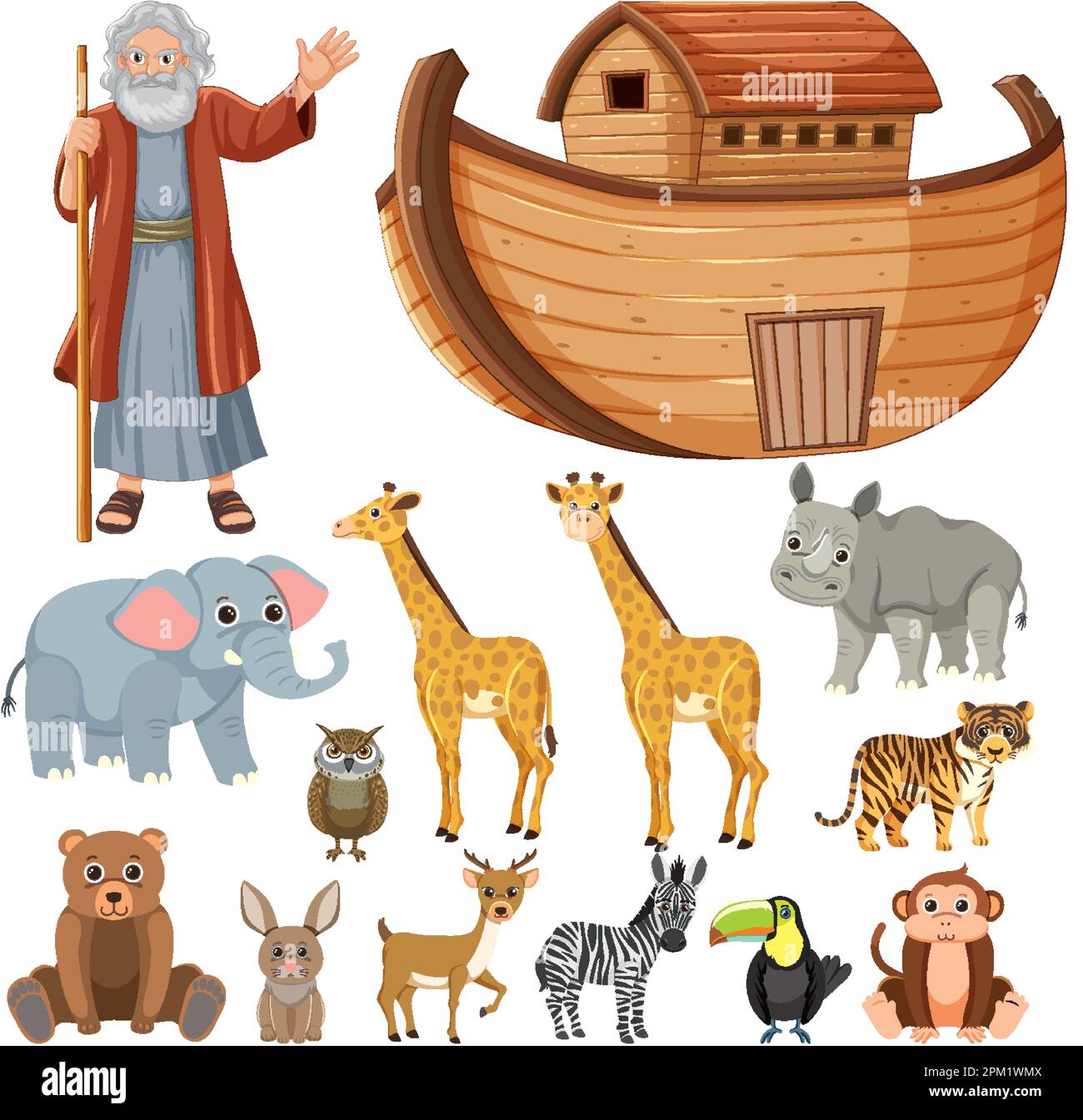 Group of Noah's Ark illustration Stock Vector Image & Art - Alamy