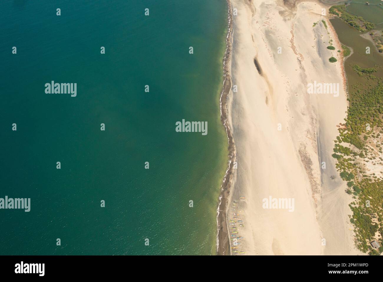 Tropical landscape with a beautiful beach top view. Philippines Stock ...