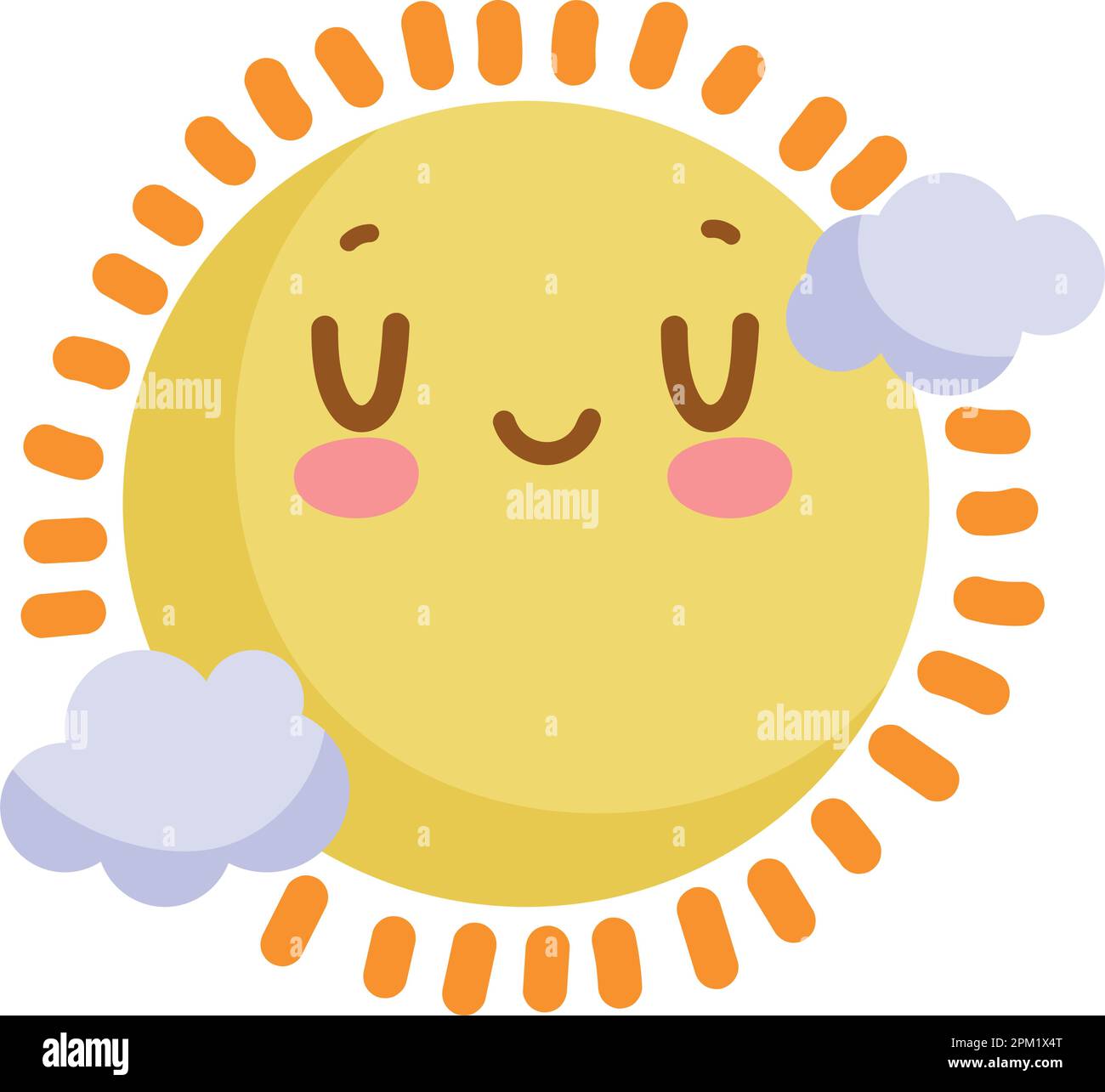 Smiling sun cartoon brings summer fun and happiness Stock Vector Image ...