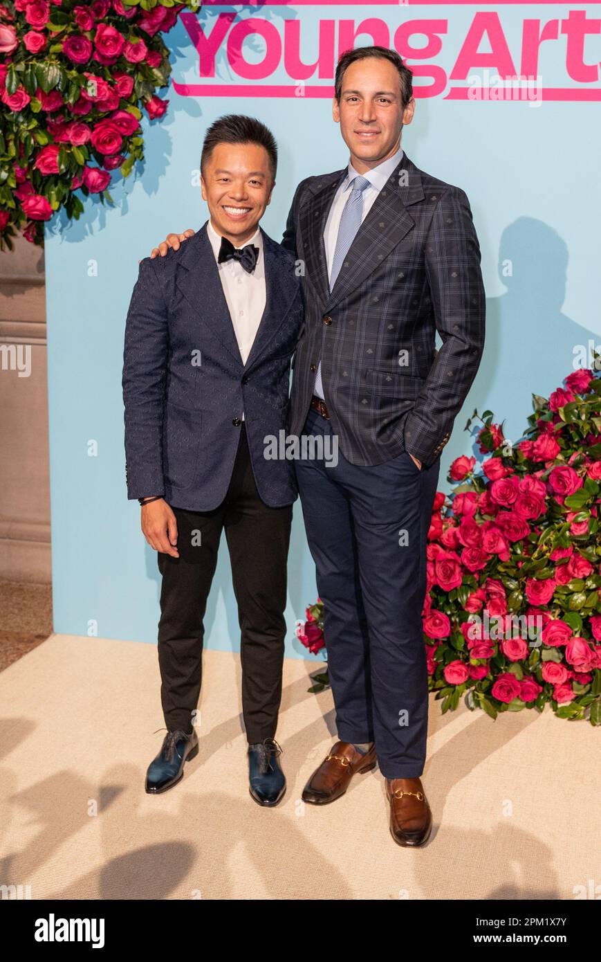 New York, USA. 10th Apr, 2023. Clive Chang (L) attends the 2023 ...