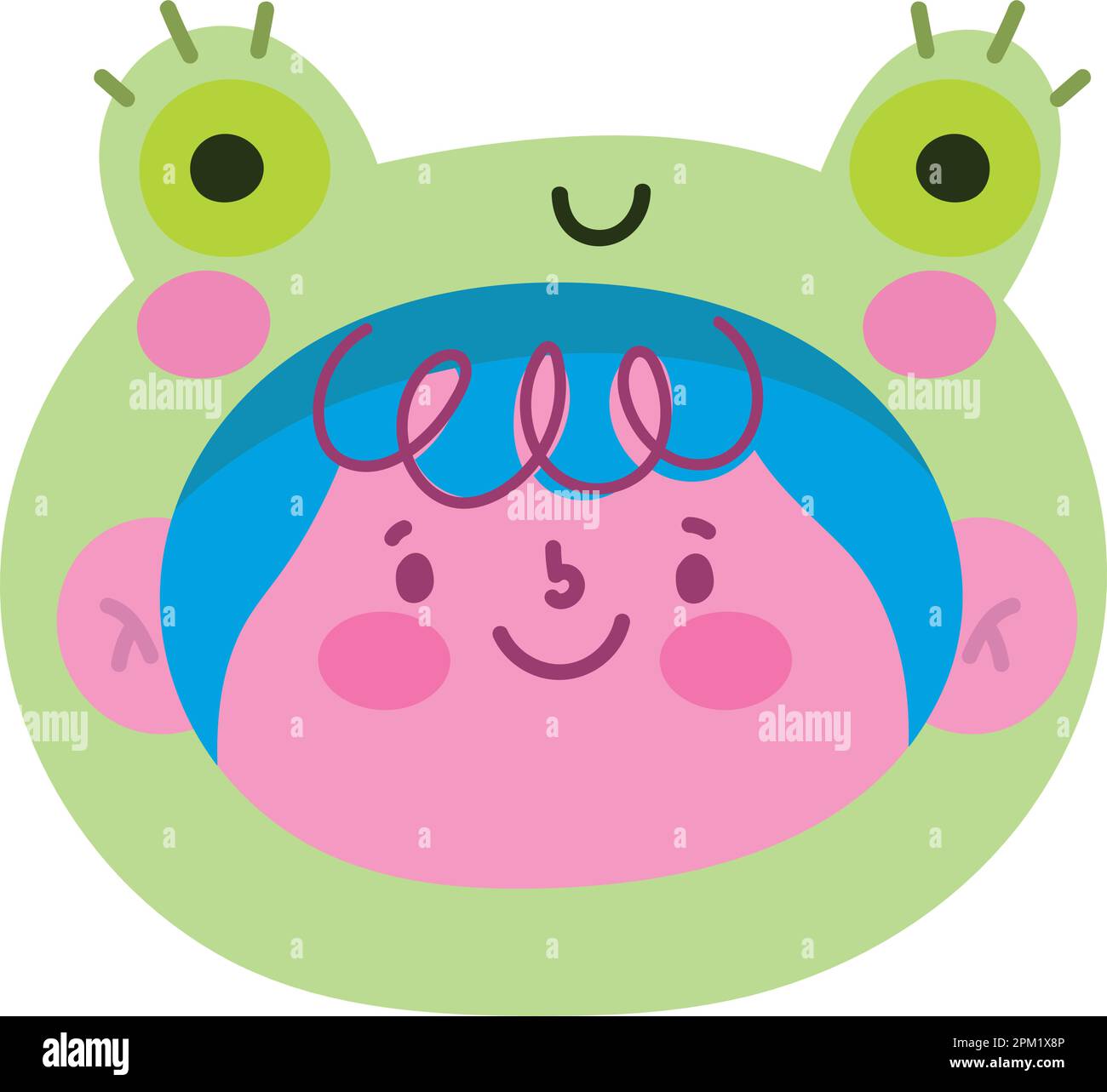 Cheerful cartoon character smiling with joy Stock Vector Image & Art ...