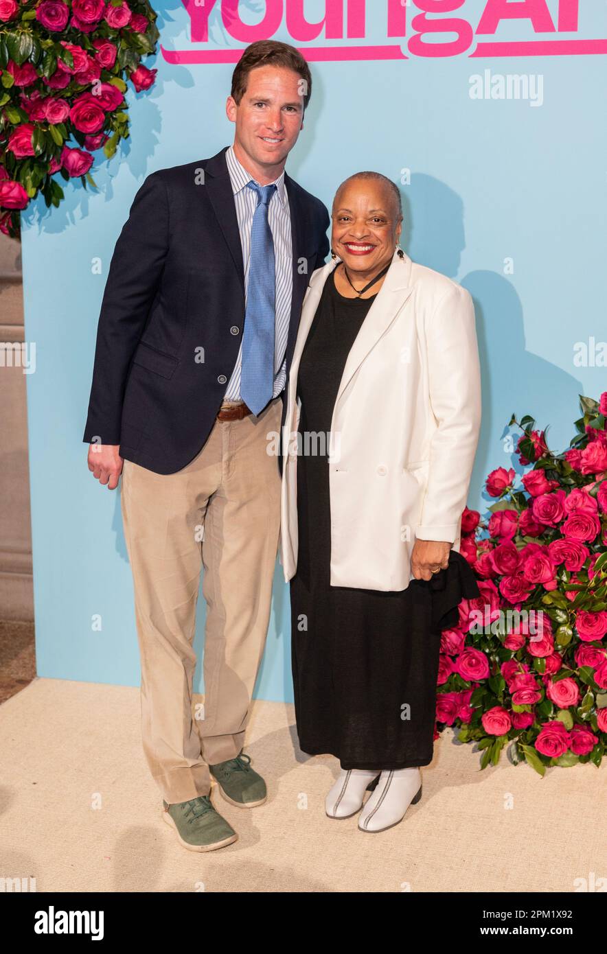 Peter Kunhardt Jr. and Deborah Willis attend the 2023 YoungArts Gala at ...