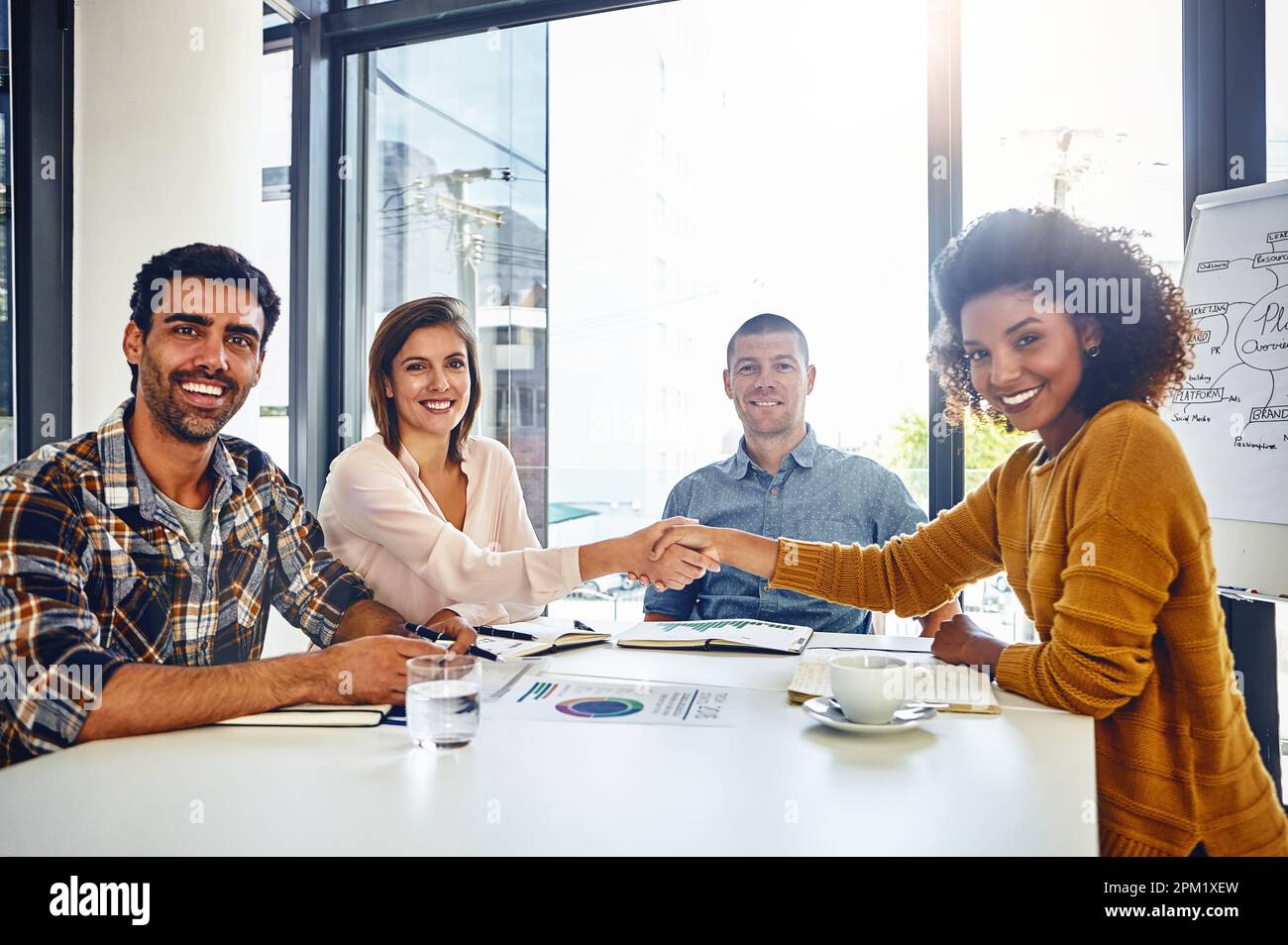 Well be making great things happen together. Portrait of two designers ...