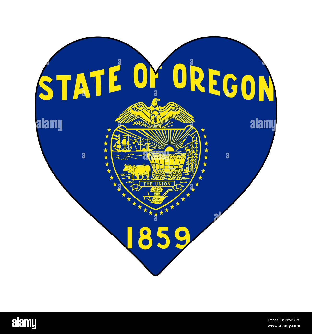 Oregon State Shape Flag