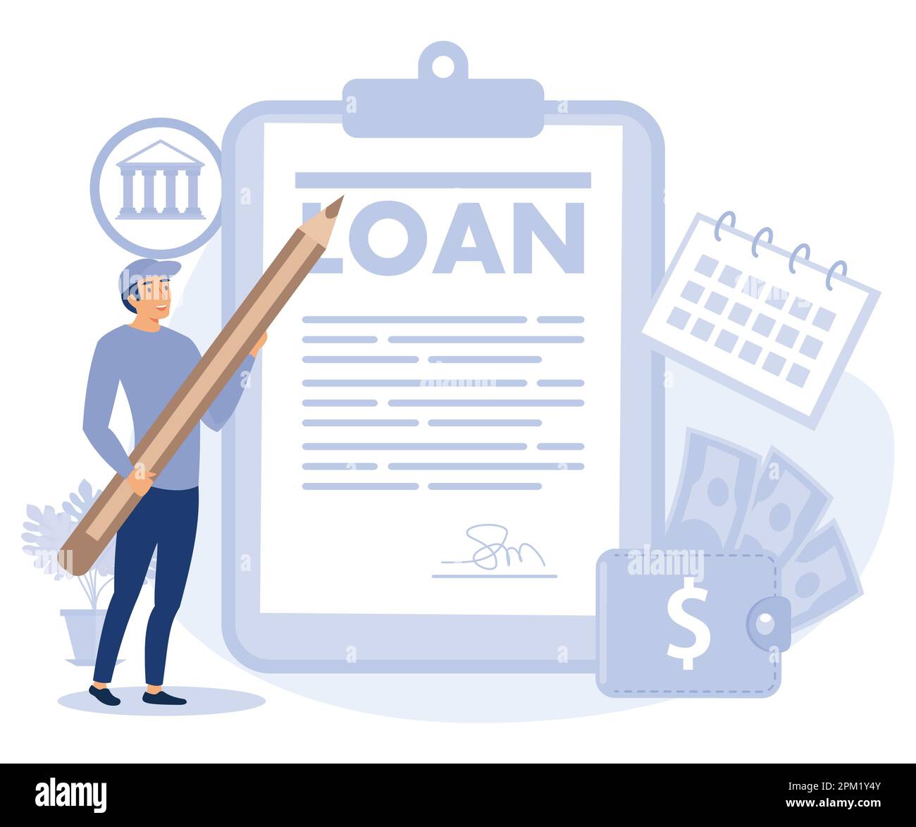 Banking documents concept, Bill of sale, loan disbursement, prepayment ...