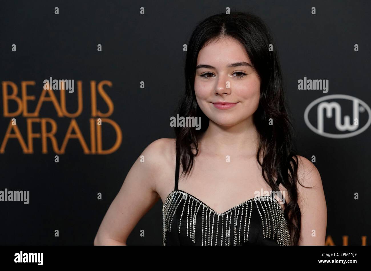 Julia Antonelli poses at the premiere of the film "Beau Is Afraid ...