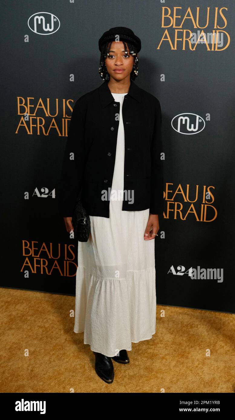 Kilo Kiss poses at the premiere of the film "Beau Is Afraid," Monday ...