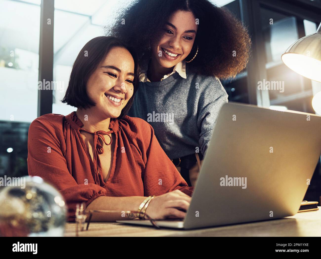 Training, laptop and coaching with business people in office for ...