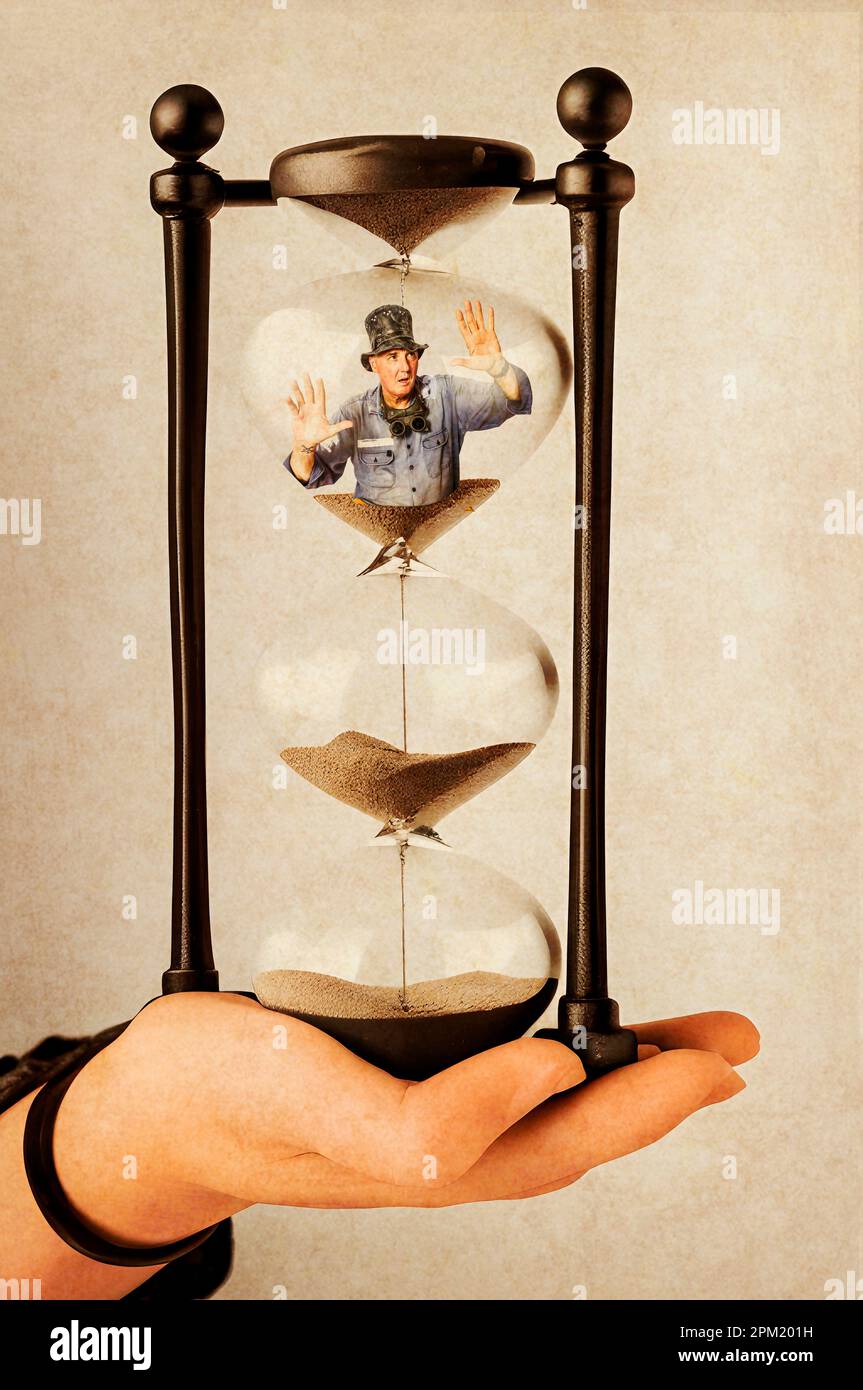 Man sinking quicksand hi-res stock photography and images - Alamy