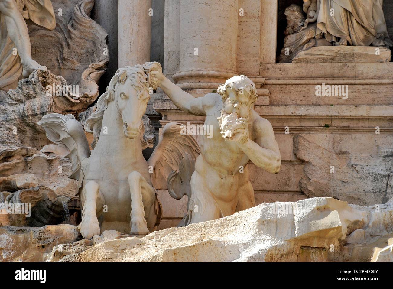 The Trevi Fountain, is an 18th-century fountain in the Trevi district ...