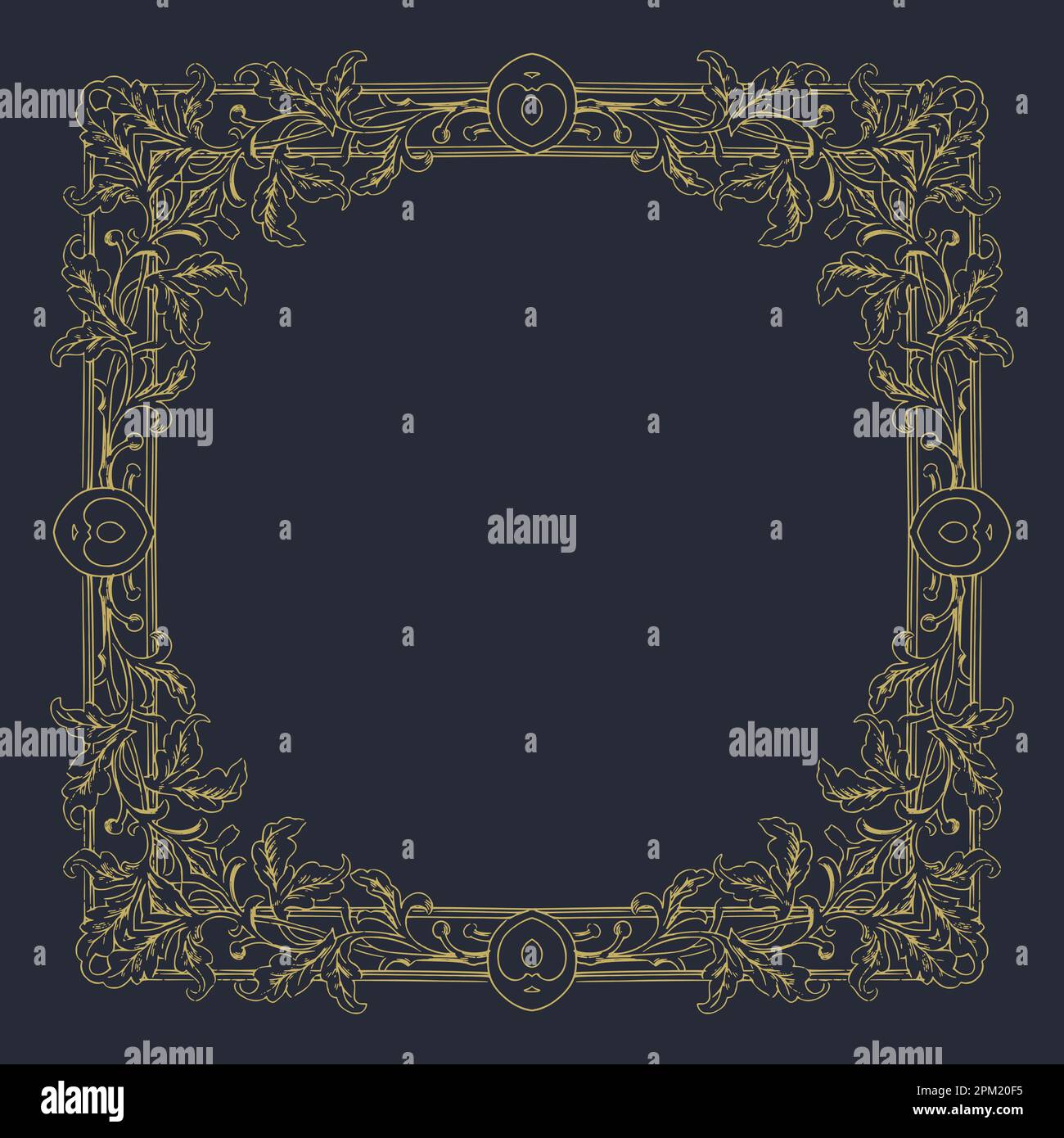 A vintage and gold frame Stock Vector Image & Art - Alamy