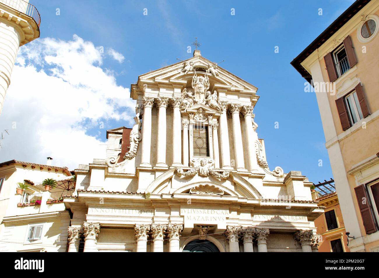 Saints Vincent and Anastasius at Trevi, it is a Baroque church built ...