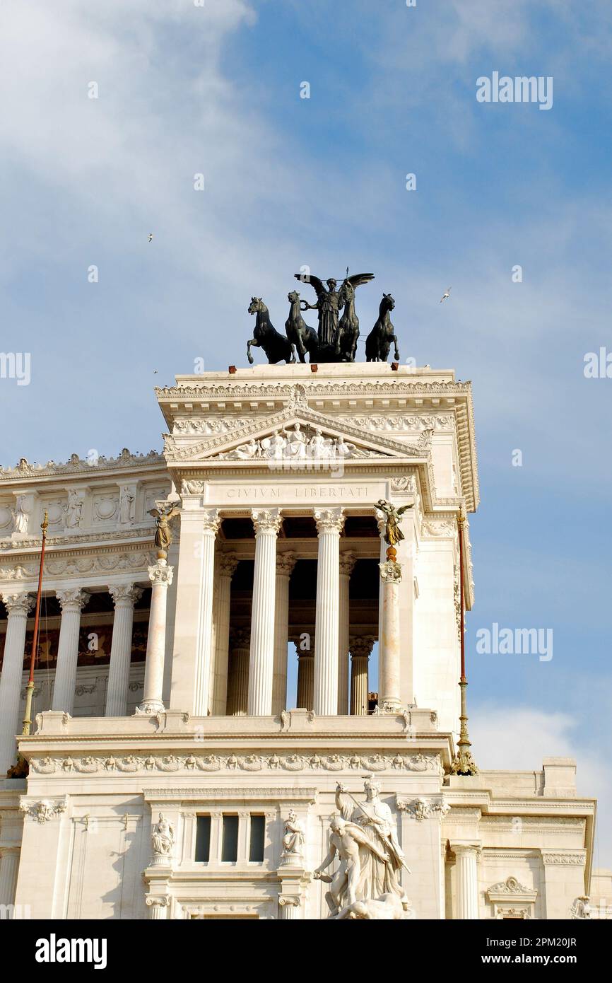Victor Emmanuel II Monument, Rome, Italy, Europe Stock Photo - Alamy
