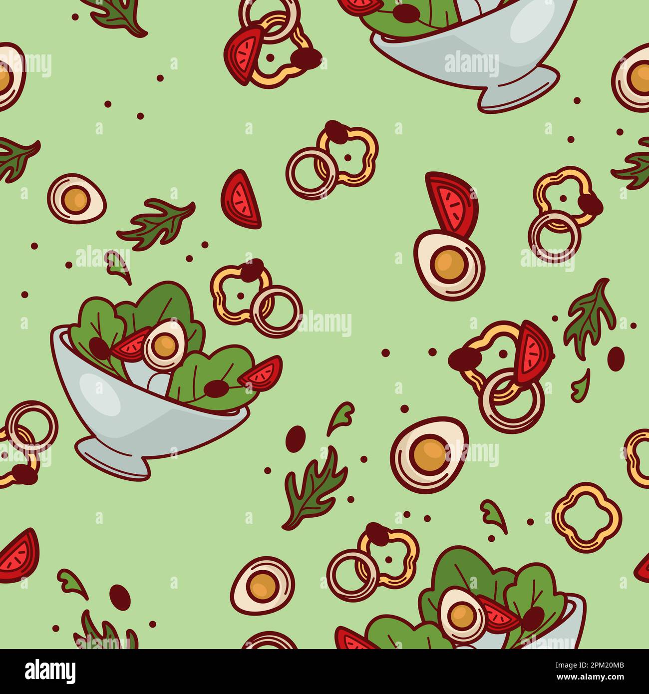 Preparing lettuce Stock Vector Images - Alamy