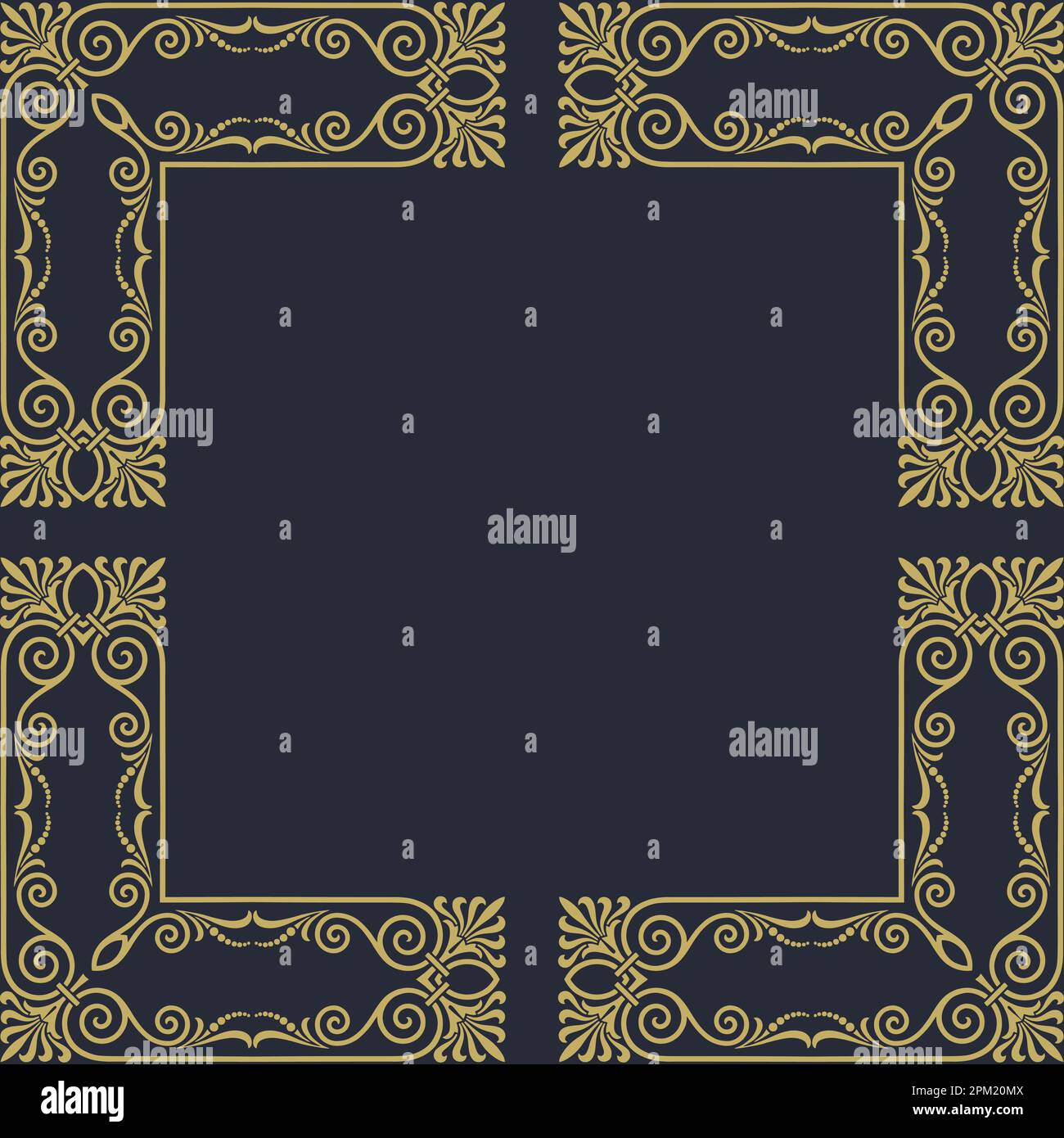 A black background with a gold border Stock Vector Image & Art - Alamy