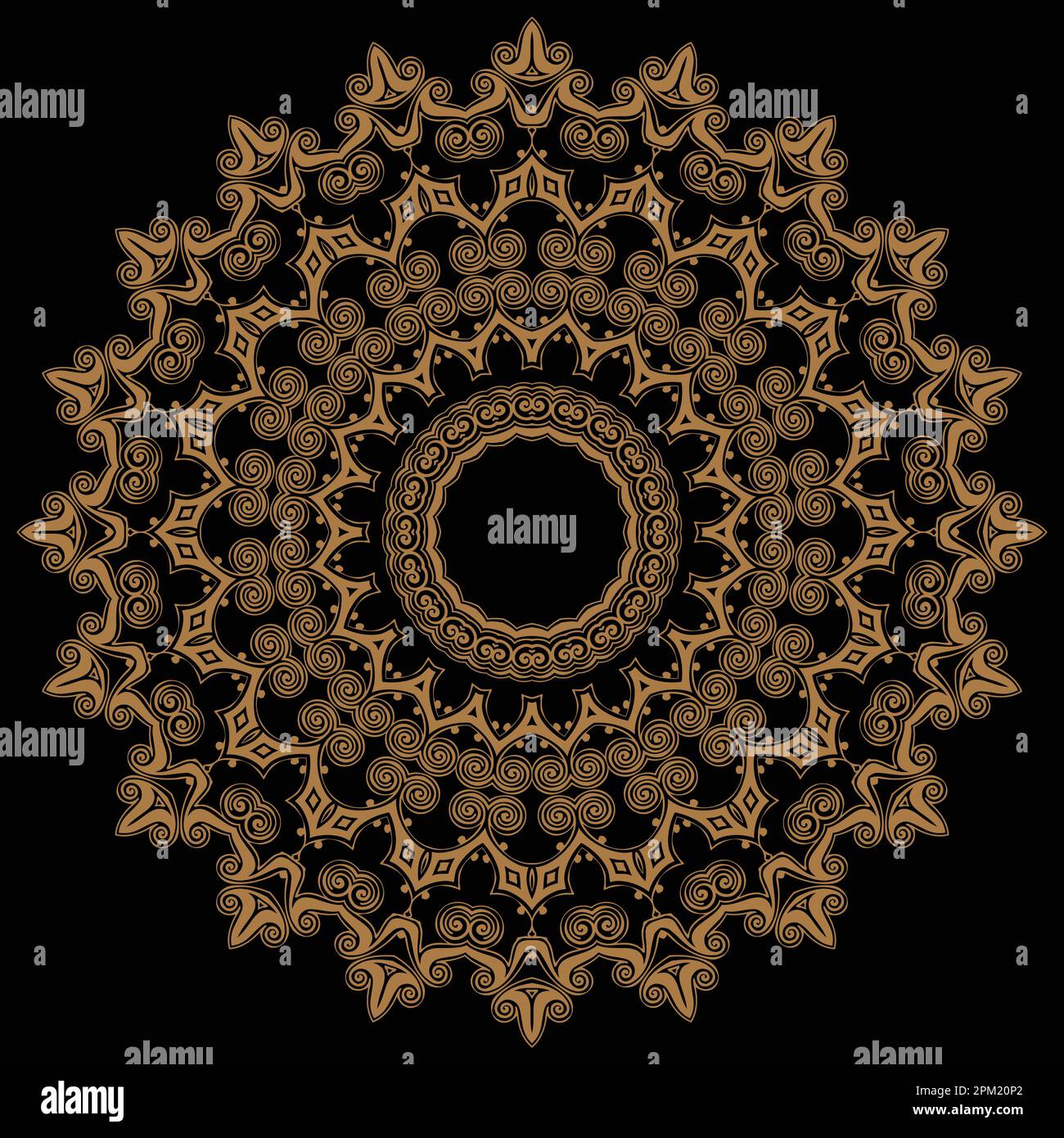 Gold mandala lotus hi-res stock photography and images - Alamy