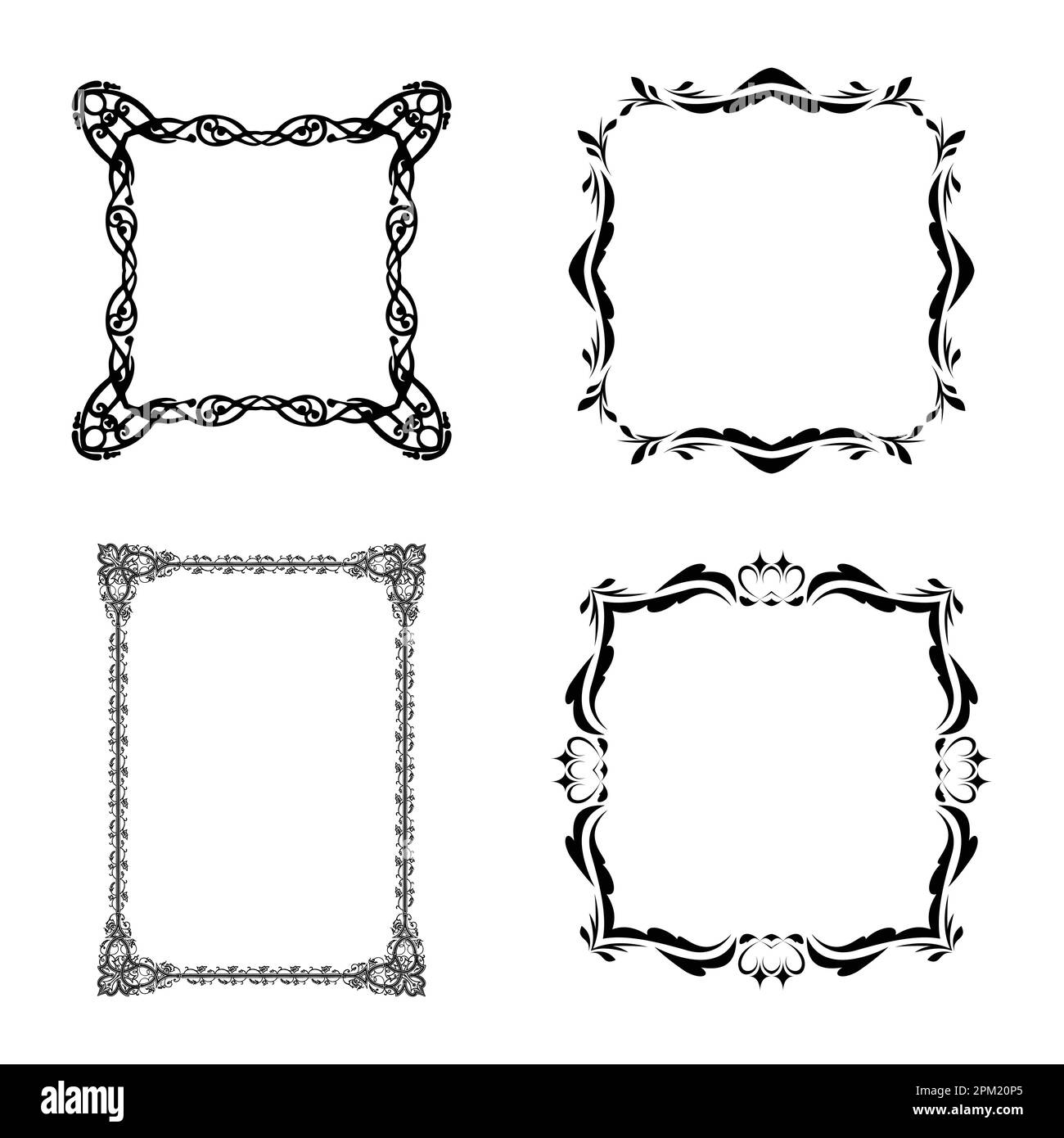 Set of four frames hi-res stock photography and images - Alamy