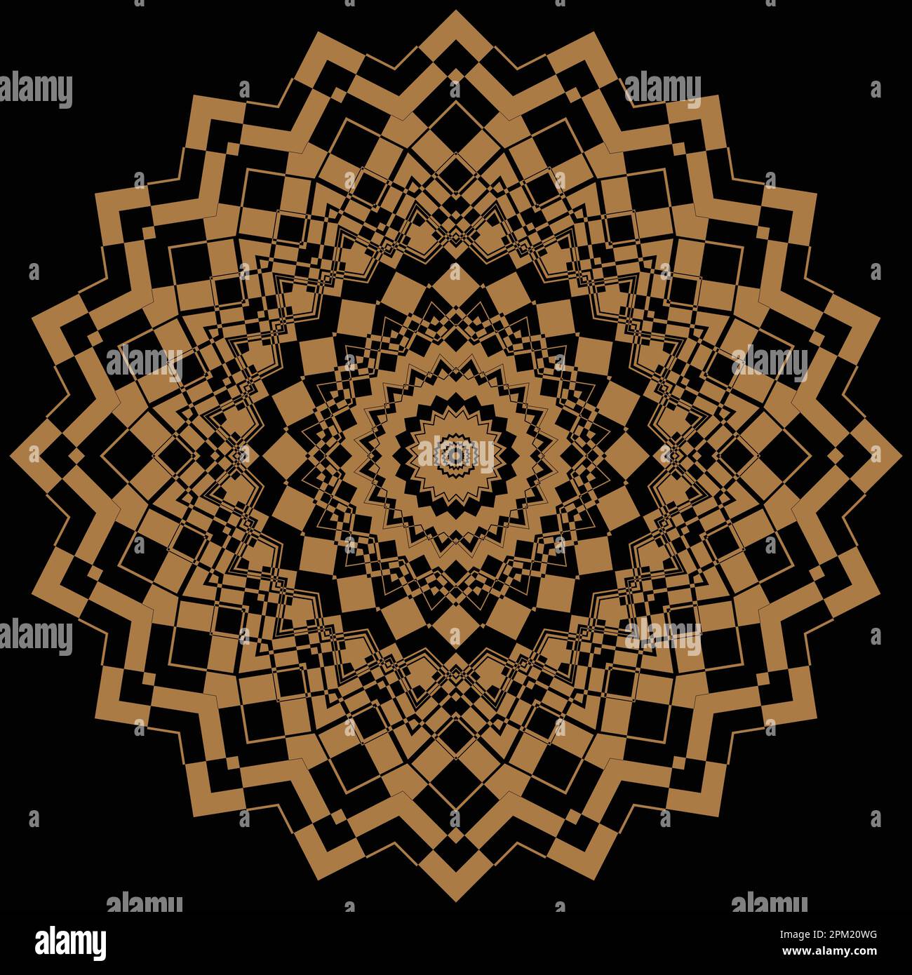 Gold decorative mandala golden Stock Vector Images - Alamy