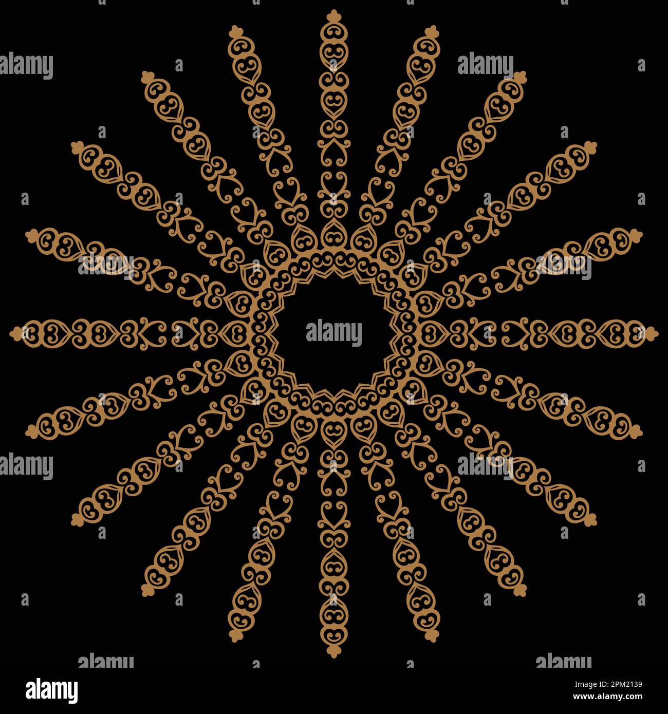 A gold sun mandala Stock Vector Image & Art - Alamy