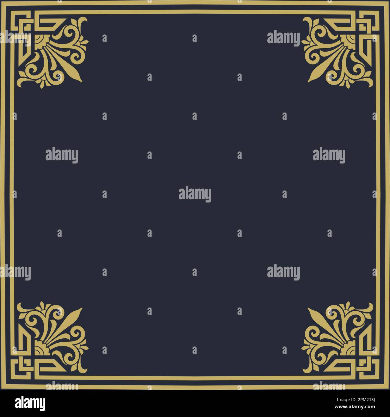 A black background with a gold border Stock Vector Image & Art - Alamy
