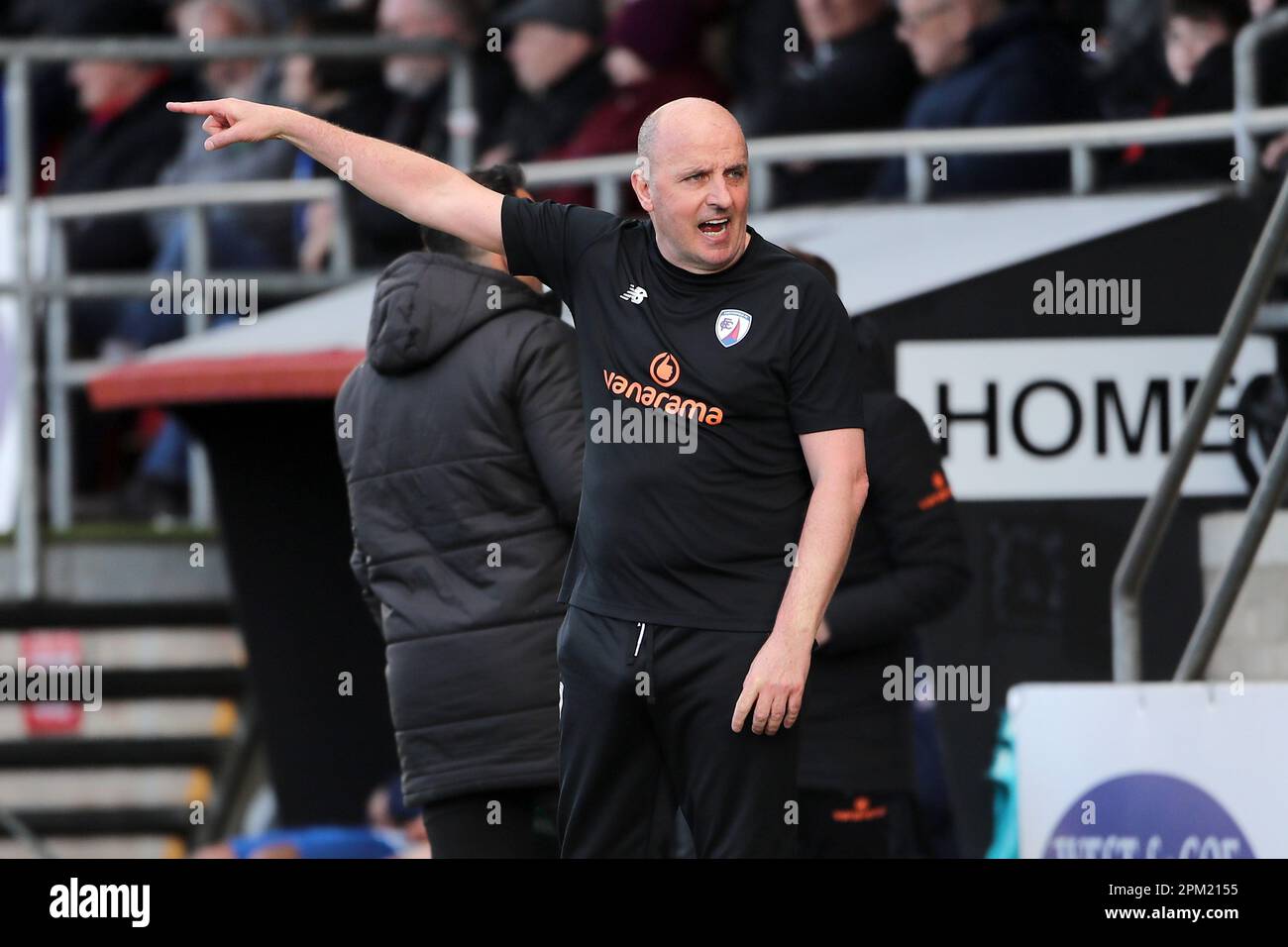 Chesterfield manager Paul Cook during Dagenham & Redbridge vs ...