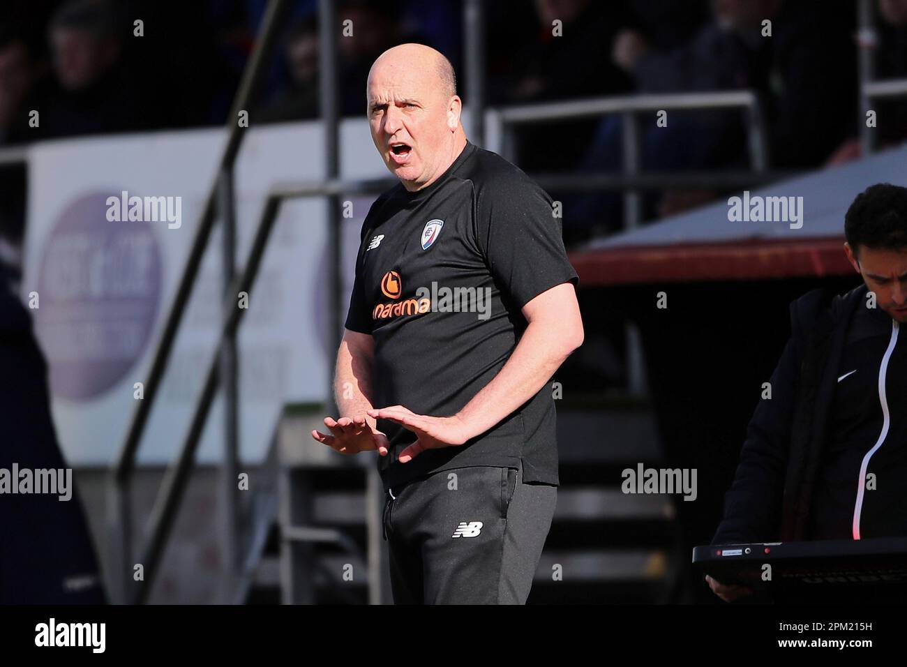 Chesterfield manager Paul Cook during Dagenham & Redbridge vs ...