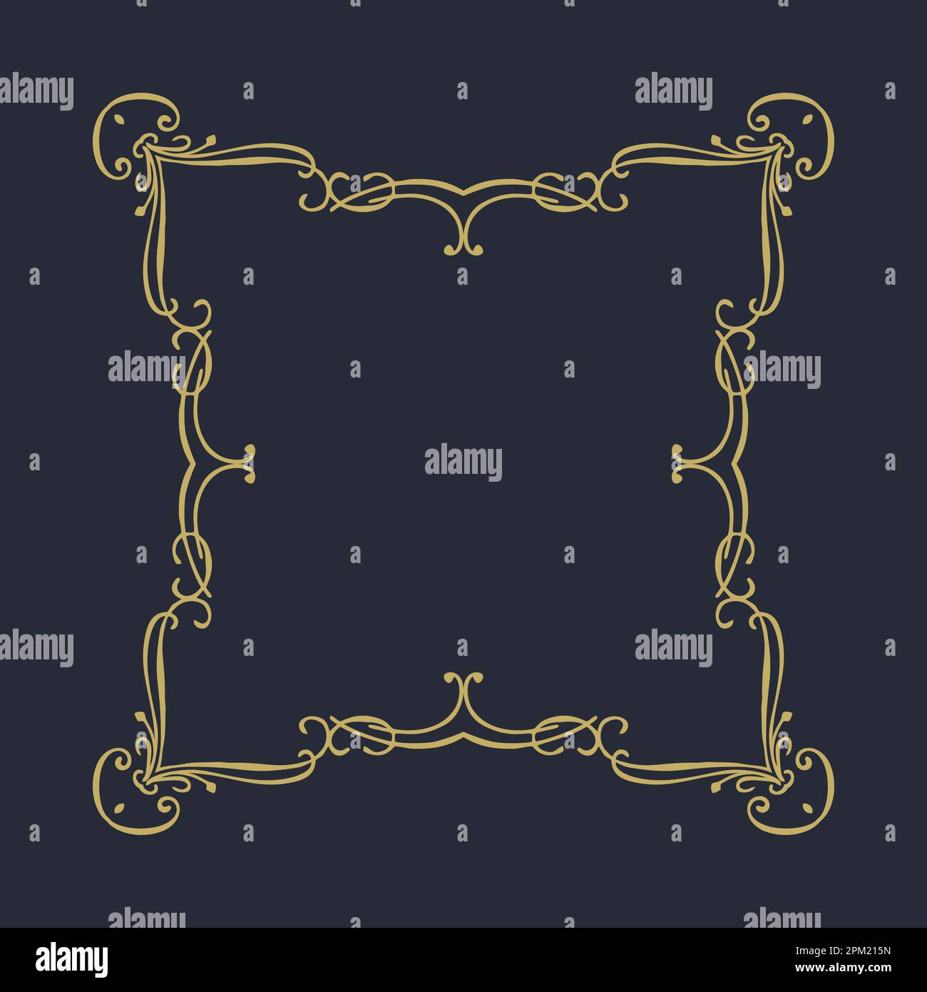 A gold frame with the word art on it Stock Vector Image & Art - Alamy