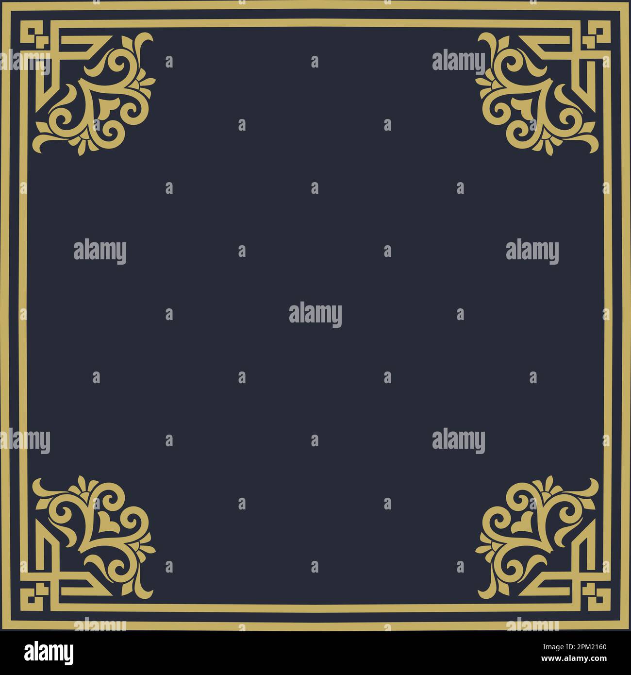 Black And Gold Border