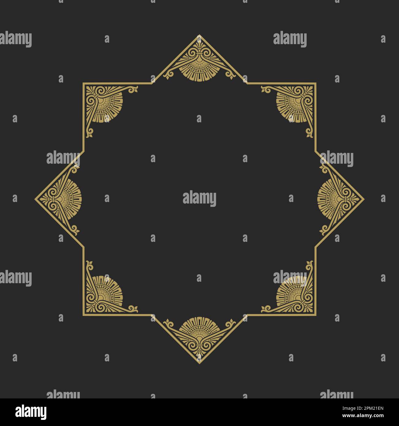 A frame with a pattern of Indian motifs Stock Vector Image & Art - Alamy