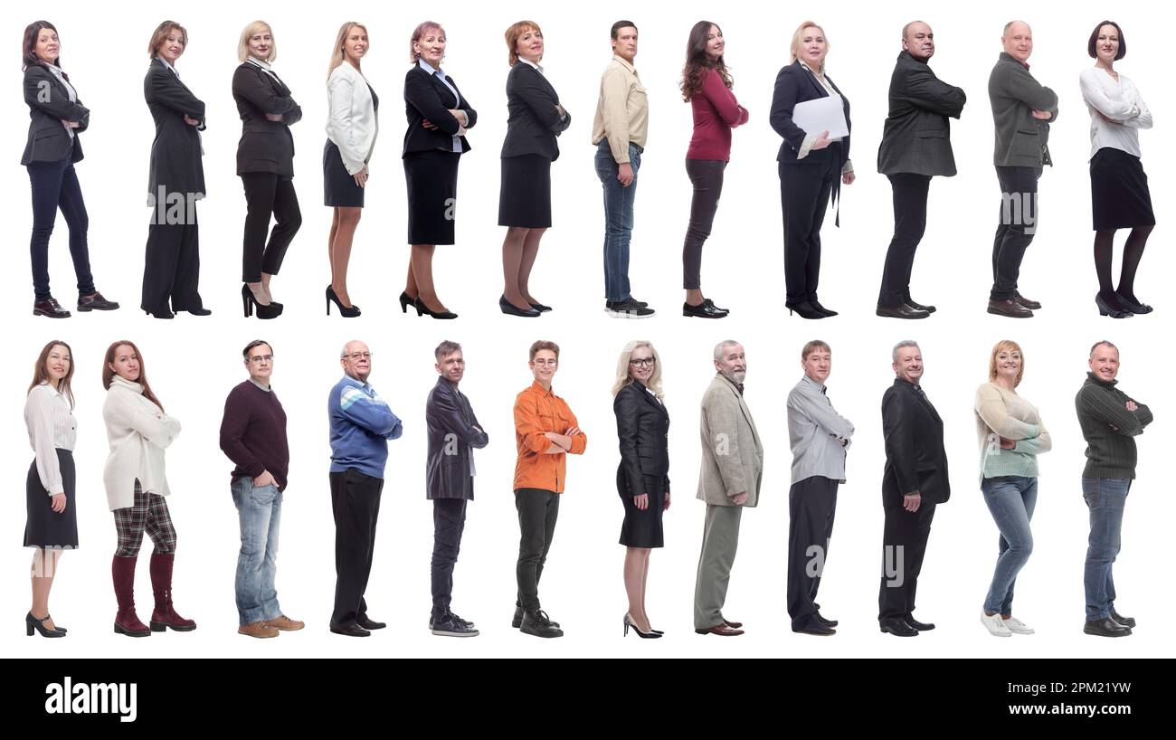 group of successful business people isolated on white Stock Photo - Alamy