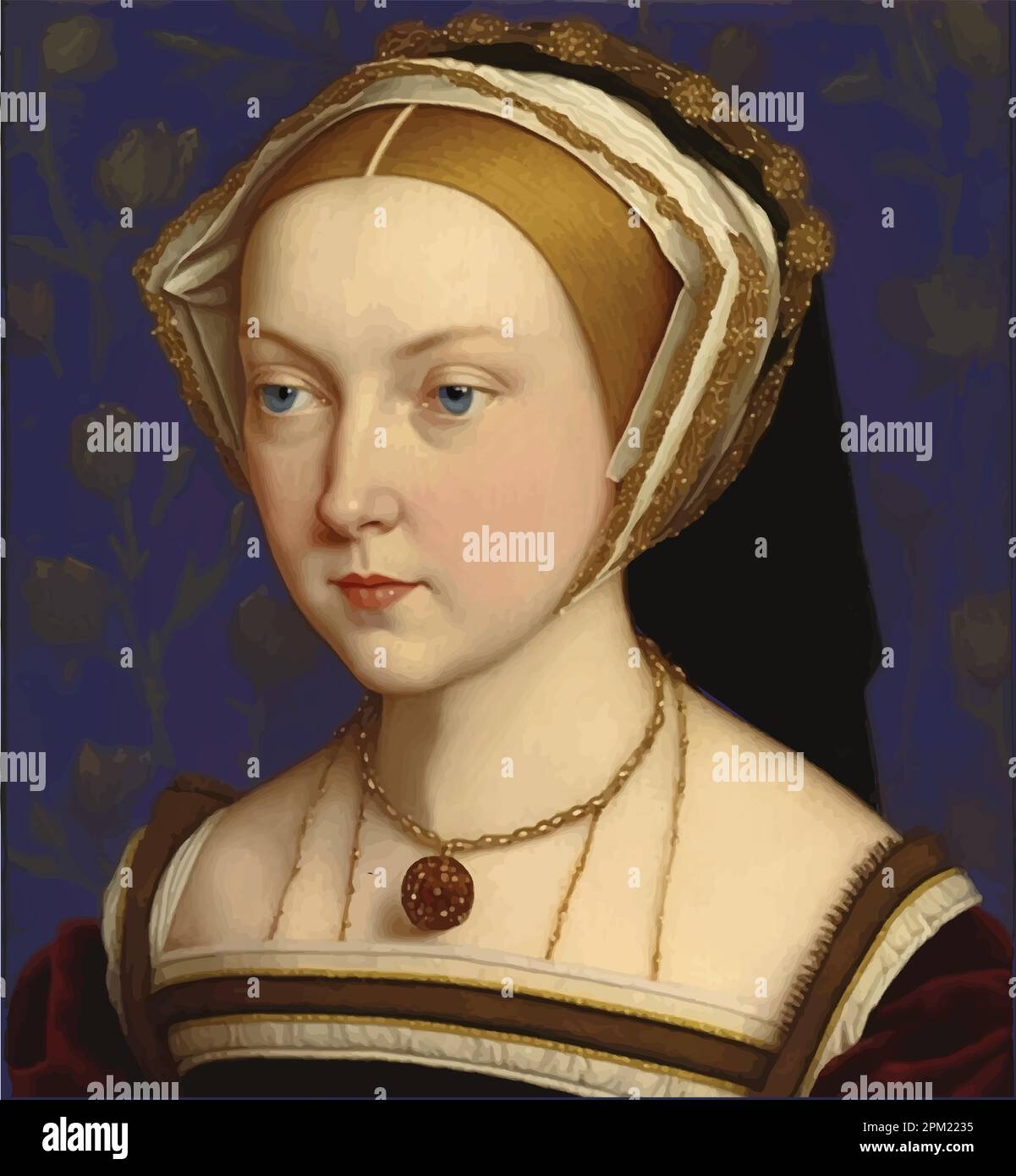 Henry viii portrait holbein Stock Vector Images - Alamy