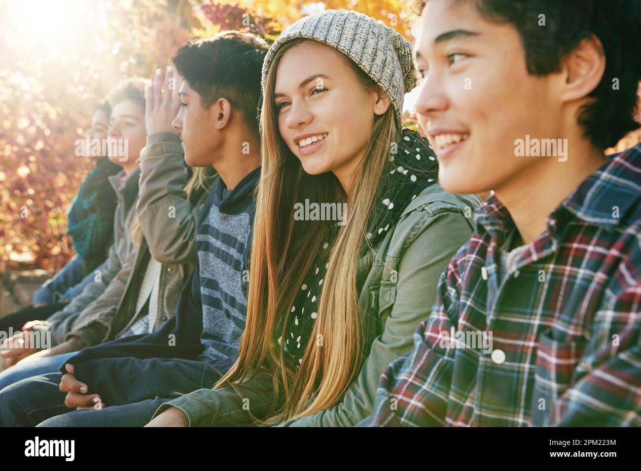 The best people to chill with. a group of young friends enjoying a day ...