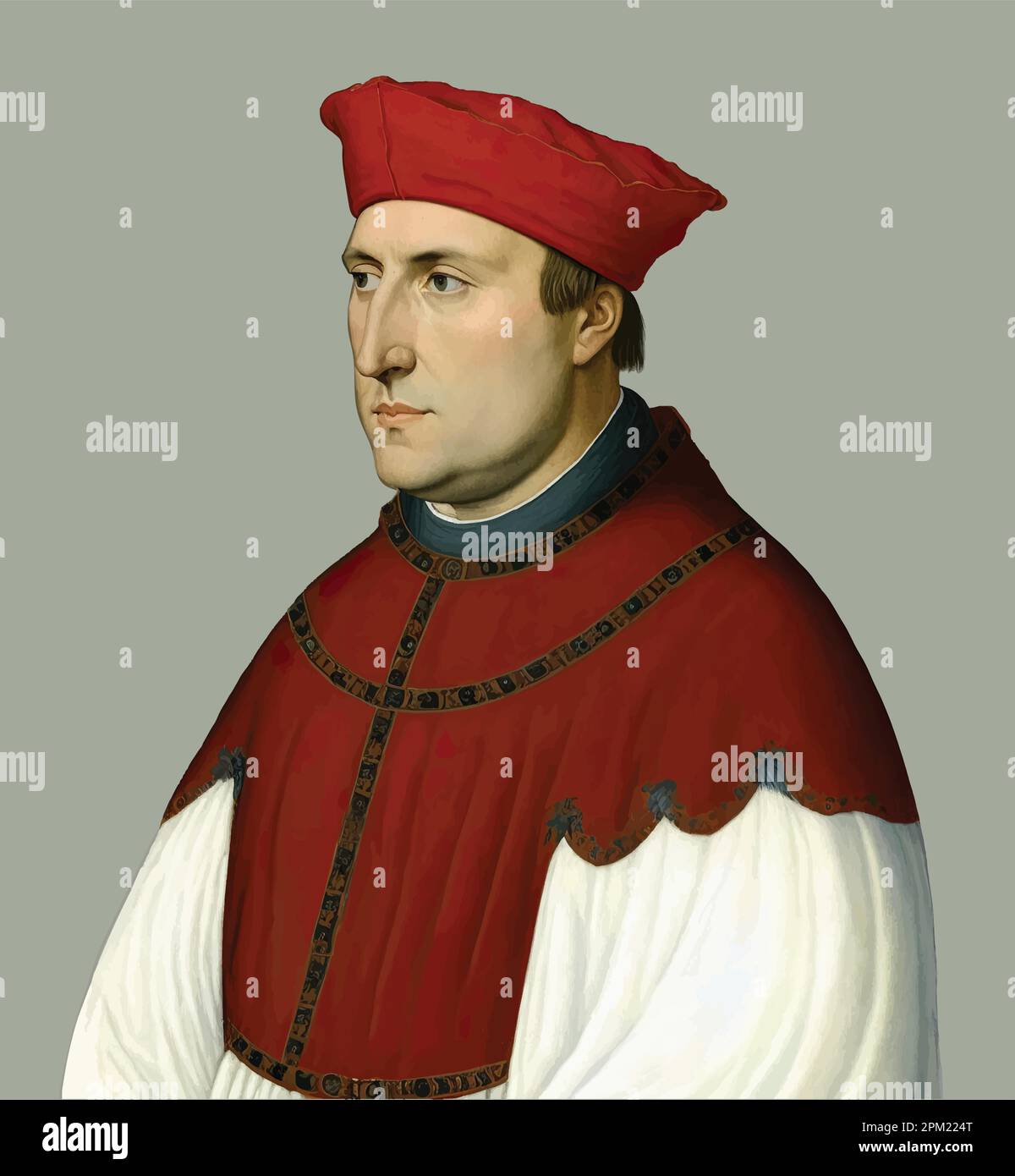 Henry viii portrait holbein Stock Vector Images - Alamy