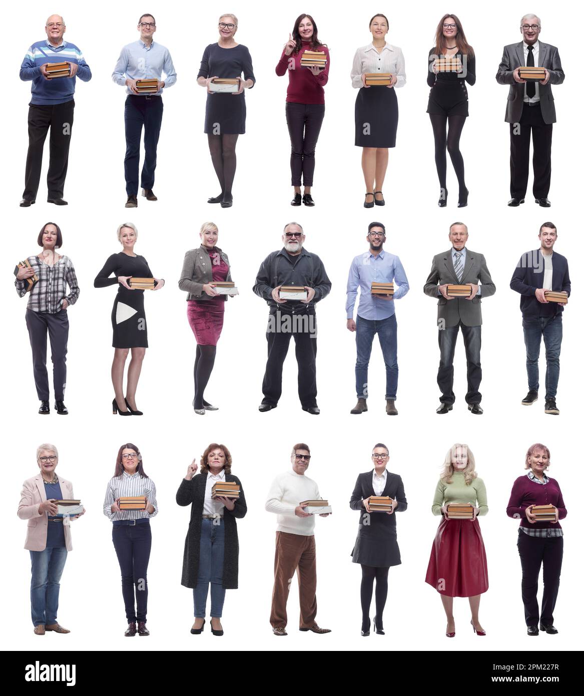 Young people reading in group Cut Out Stock Images & Pictures - Alamy
