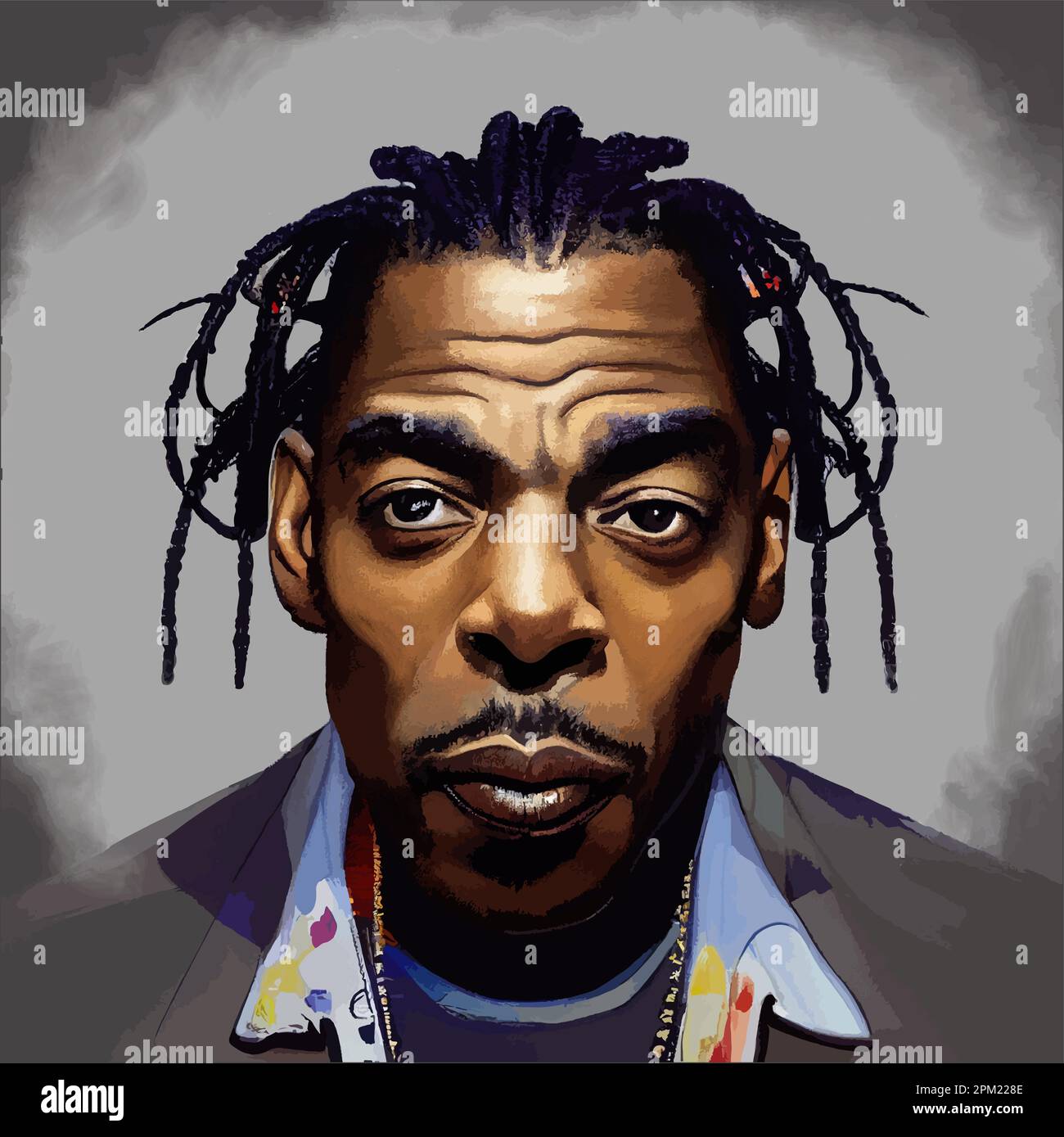 Oil portrait male Stock Vector Images - Alamy