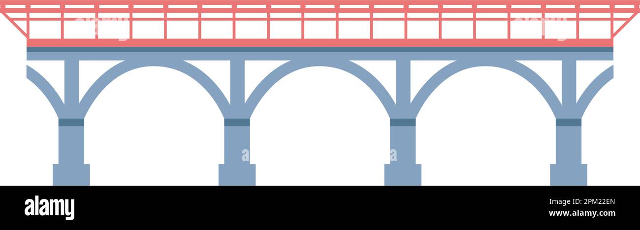 Architectural construction for city, modern bridge Stock Vector Image ...