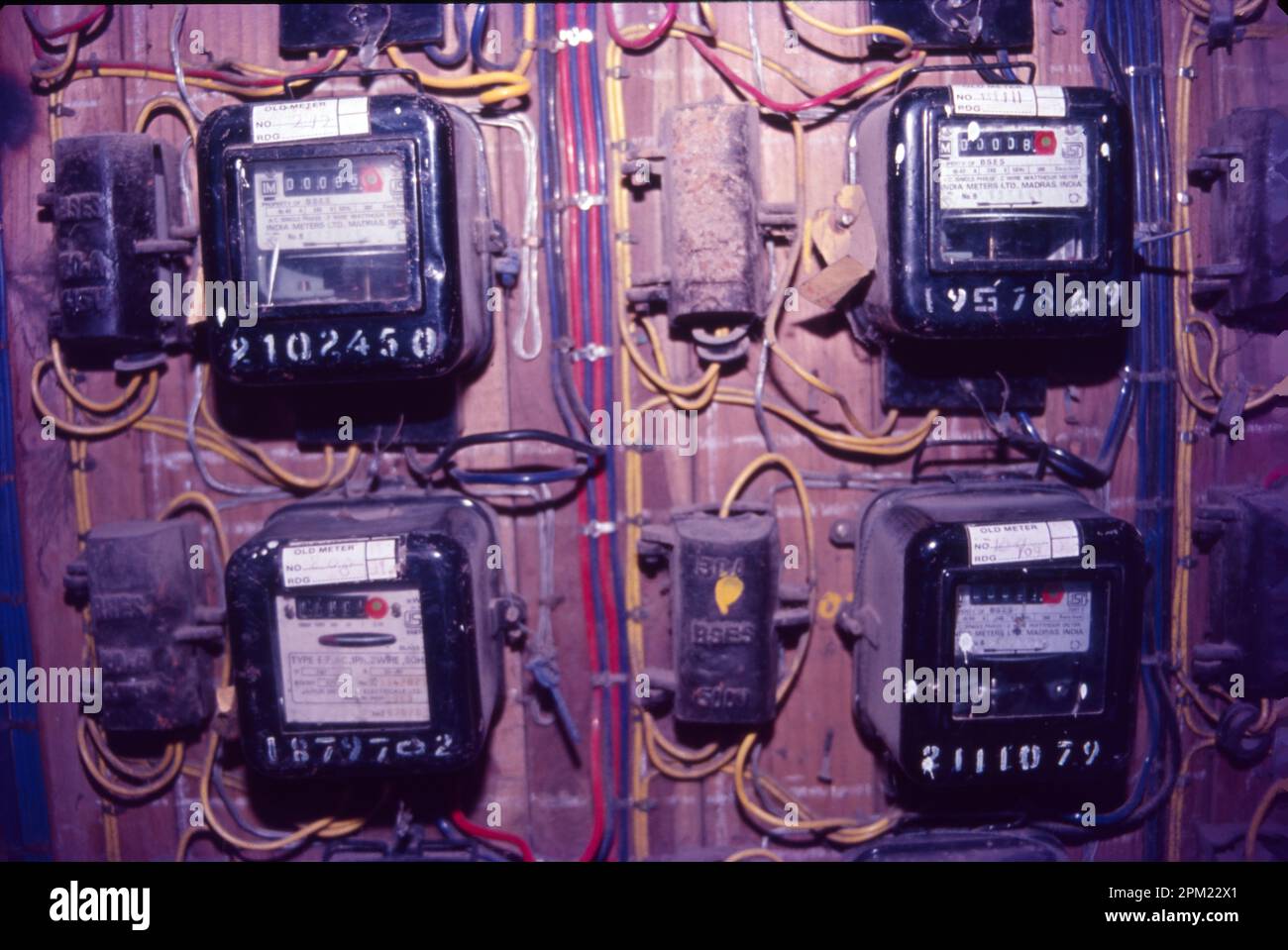 Indian electric meters hi-res stock photography and images - Alamy
