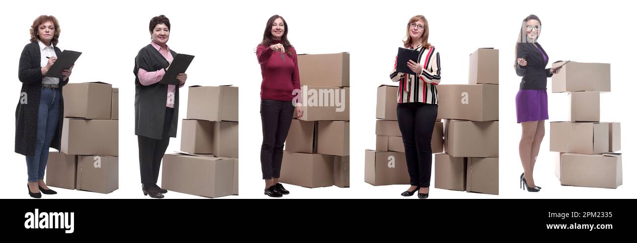 Workers lifting heavy box hi-res stock photography and images - Alamy